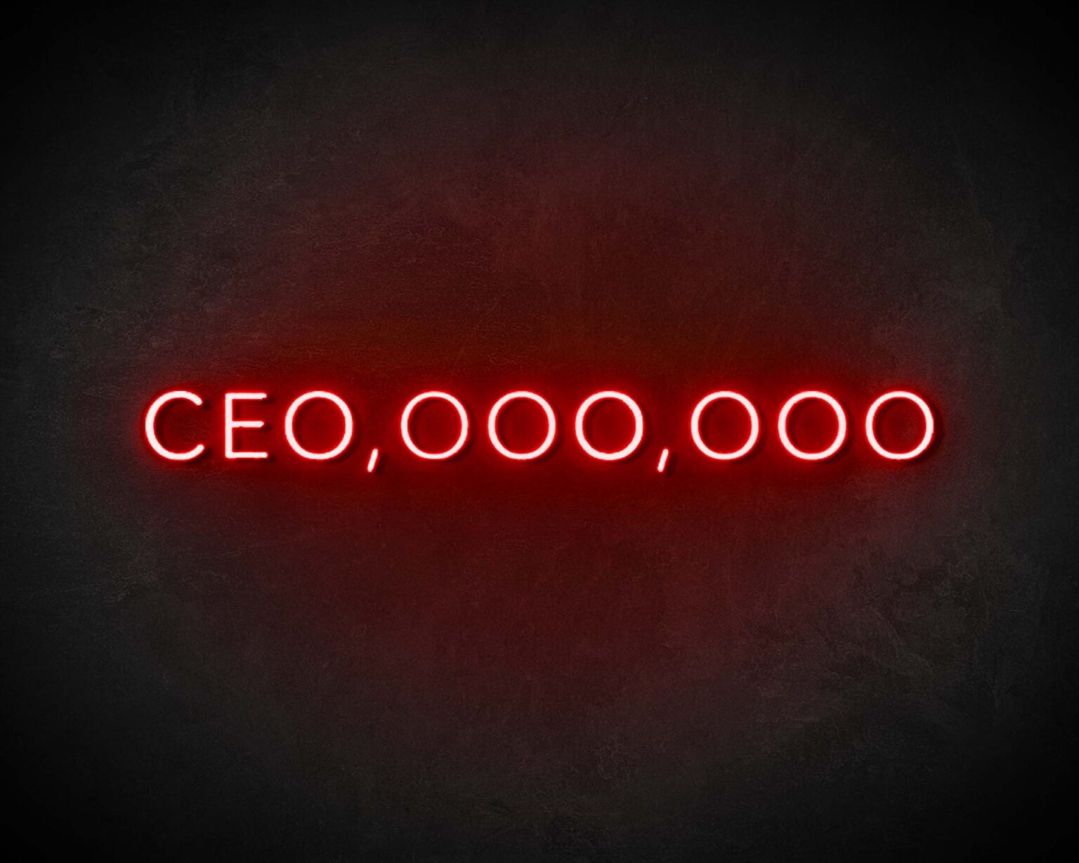 LED Neon Sign CEO,OOO,OOO - The Neon Company - BE